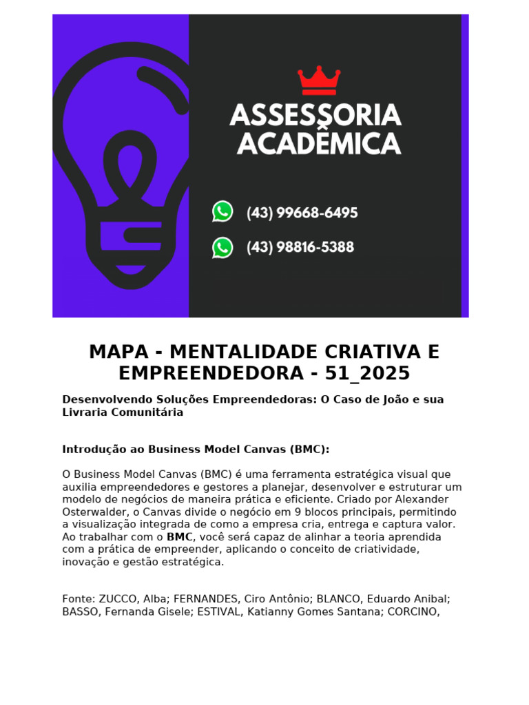Mapa Mentalidade Criativa E Empreendedora 51 2025 23 03 Pdf