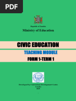 Civic Education Lecture Notes | PDF | Civics | Civic Engagement