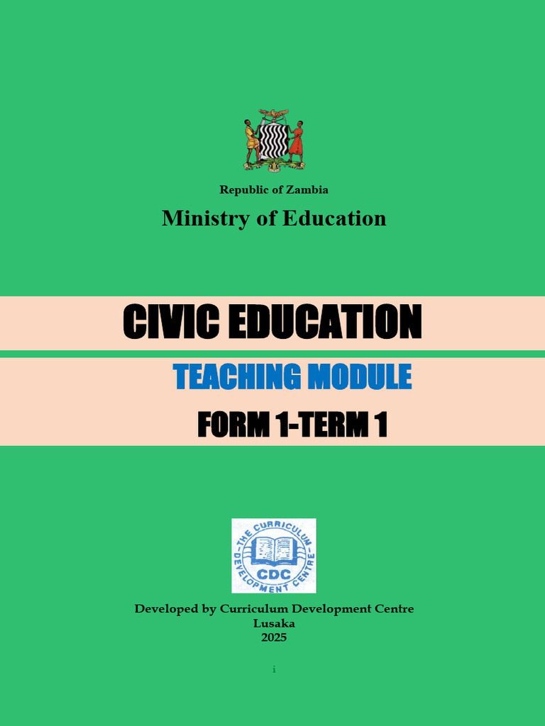 Civic Education Module Form 1 Term 1 | PDF