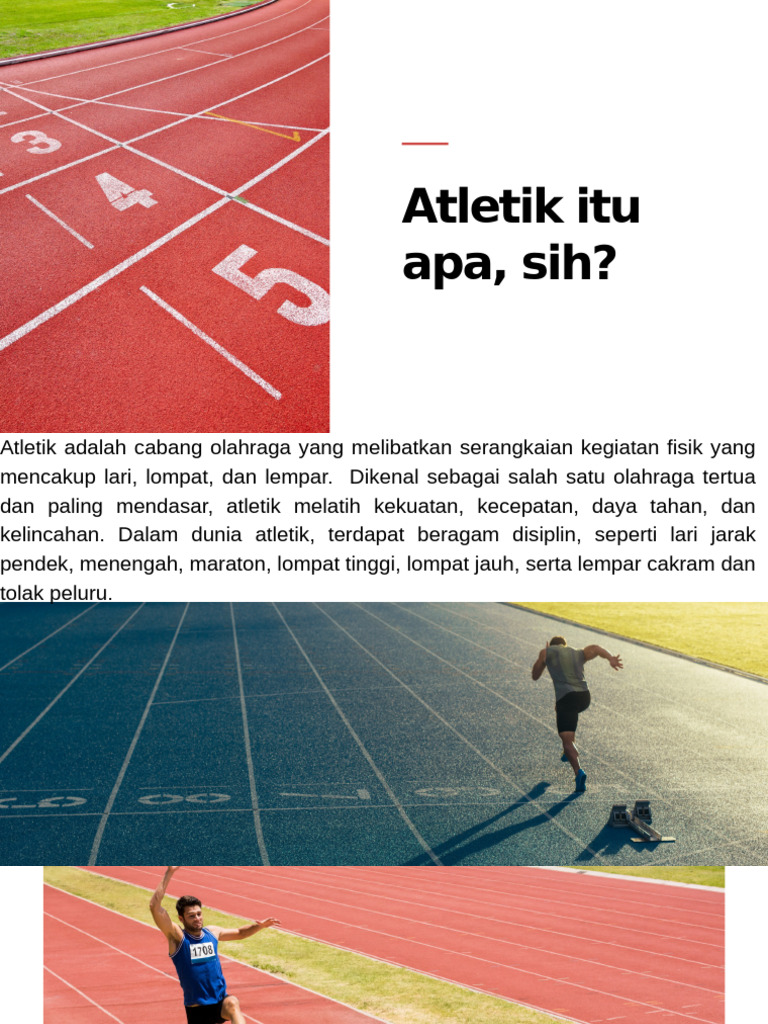 Atletik Adalah Cabang Olahraga Yang Magis, Melibatkan Serangkaian ...