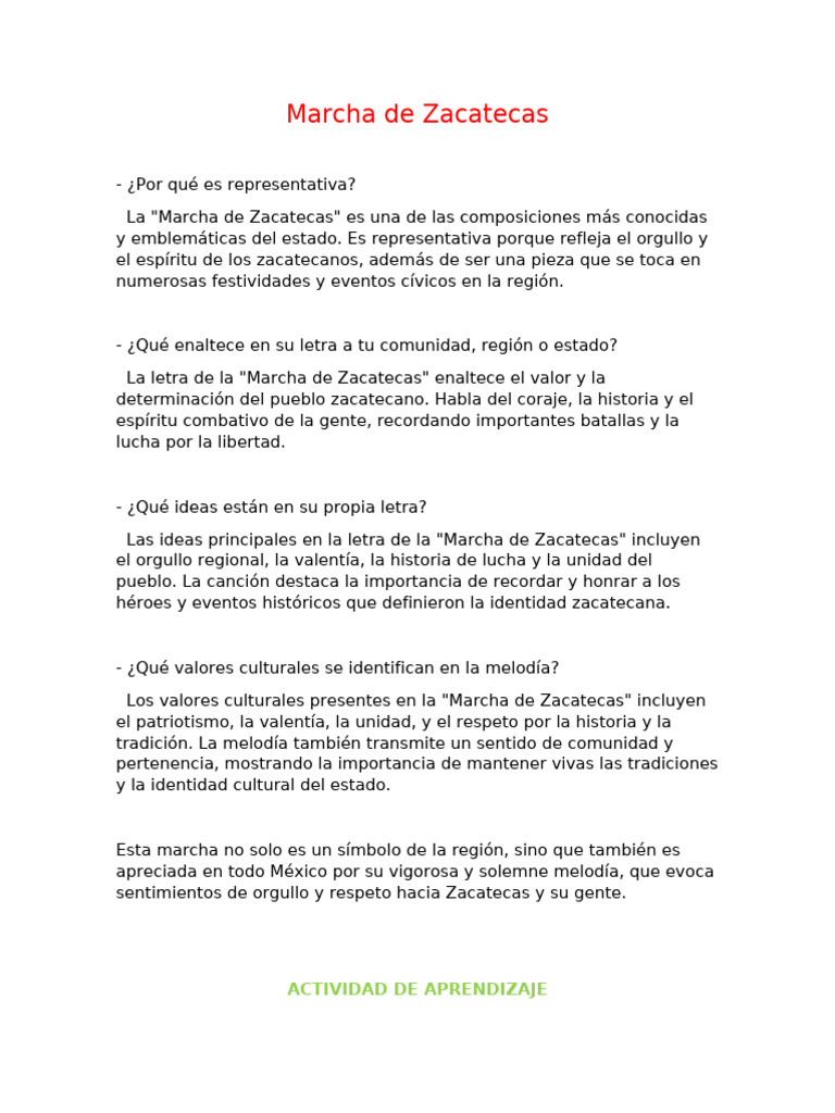 Marcha de Zacatecas | PDF | Instrumentos musicales | Civilización maya