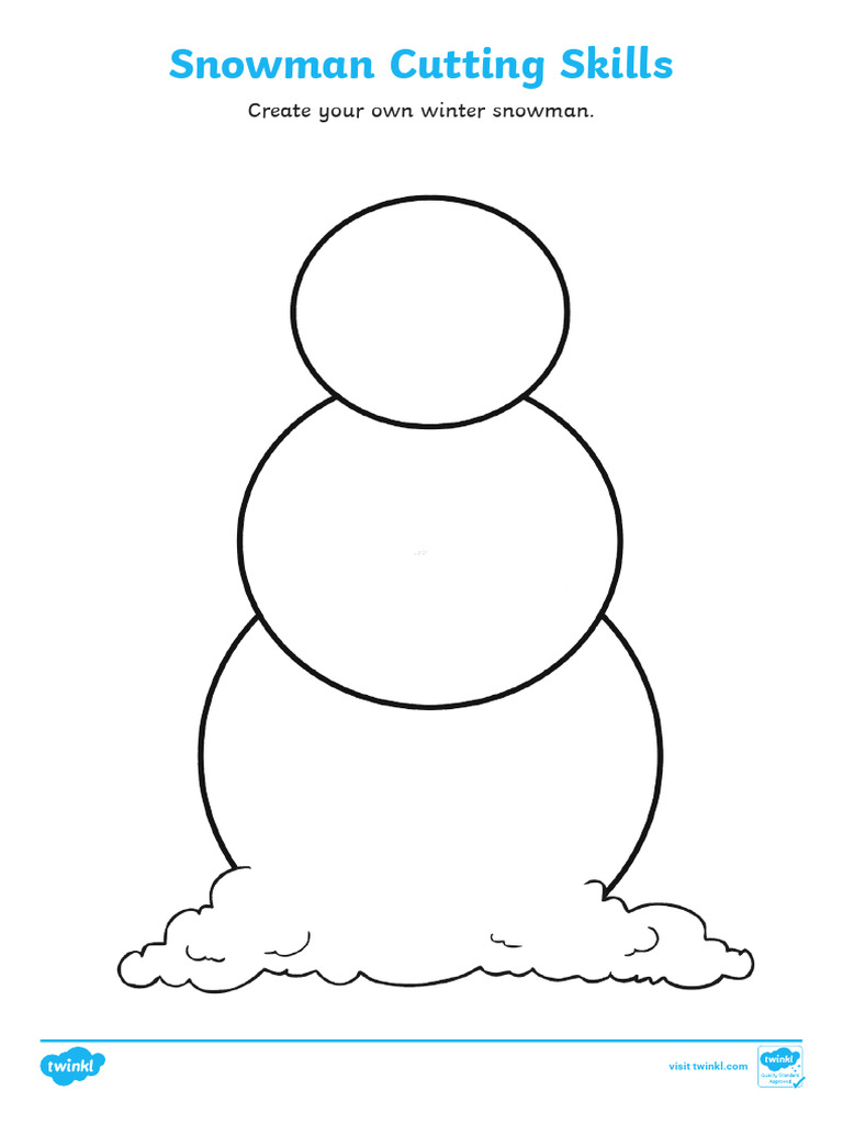 T TP 2548795 Snowman Cutting Skills Activity - Ver - 3 | PDF