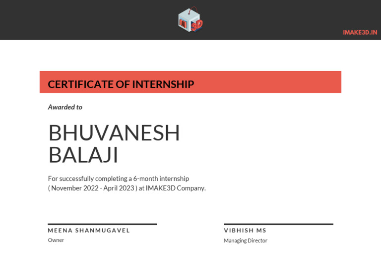 Charcoal and Neon Green Corporate Internship Certificate | PDF