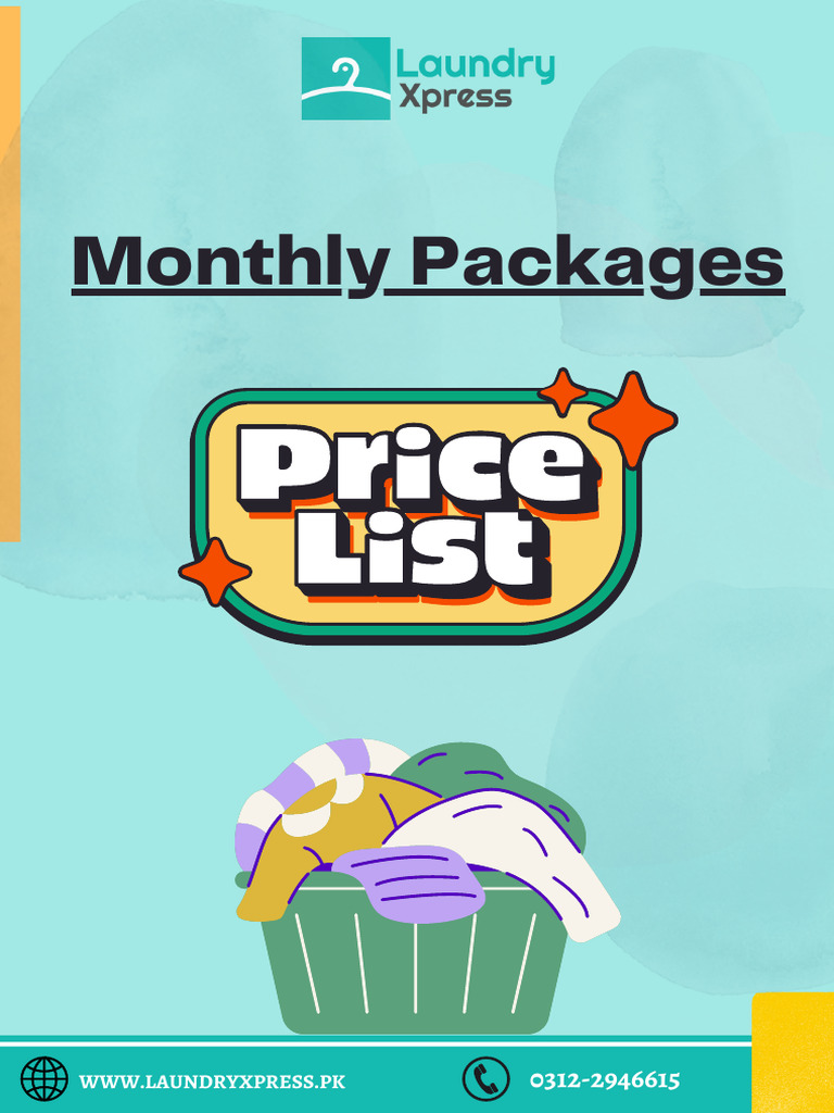 Monthly Packages of Laundry Xpress | PDF