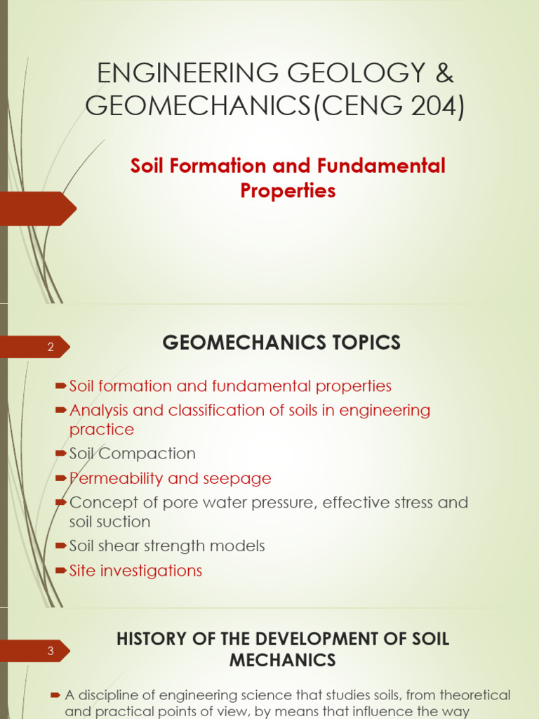 _Lecture 1-Soil Formation and Fundamental Properties | PDF | Rock ...