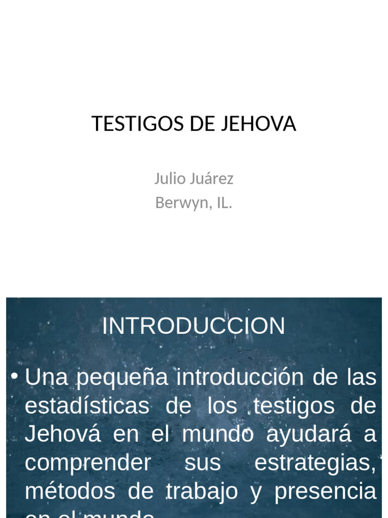 Por qué los Testigos de Jehová no votan | PDF | Trinidad | Jehová
