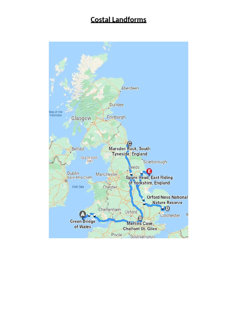 Costal Landforms | PDF