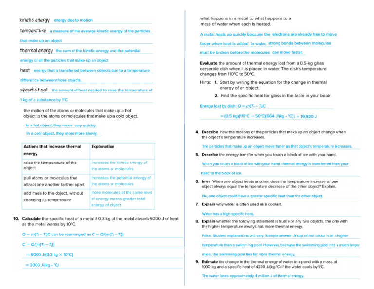 Physics mod 5 l1 summary | PDF