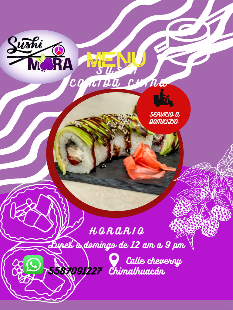 Menú Sushi Mora 12.PDF | PDF | ensalada | Cocinando