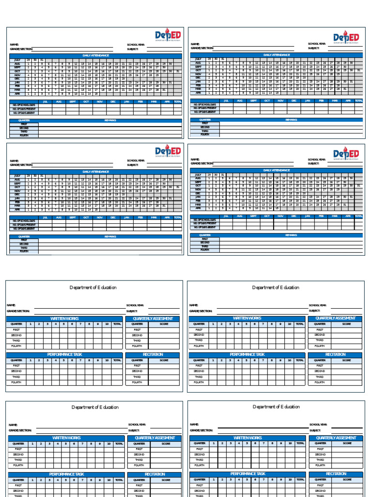 Student Attendance and Assessment Records | PDF