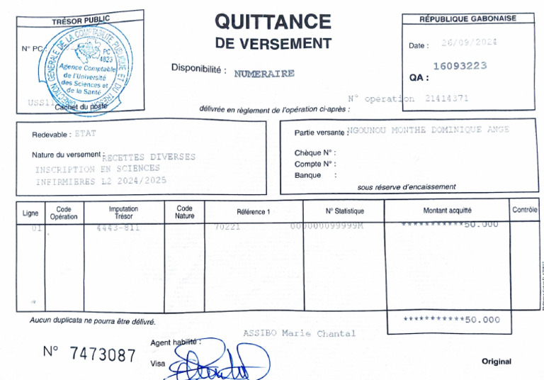 Document 2 - 1 - Quittance | PDF