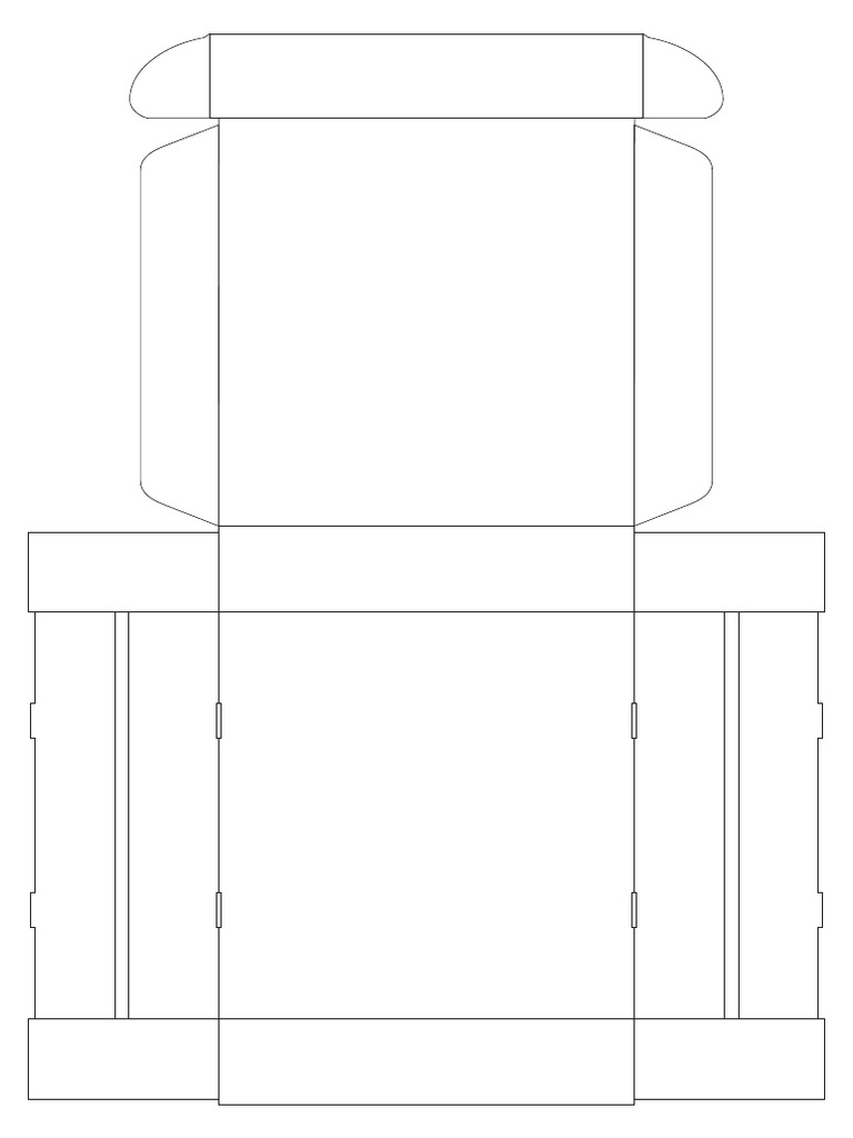 Linea Troquel Caja 12x12x2.5 | PDF