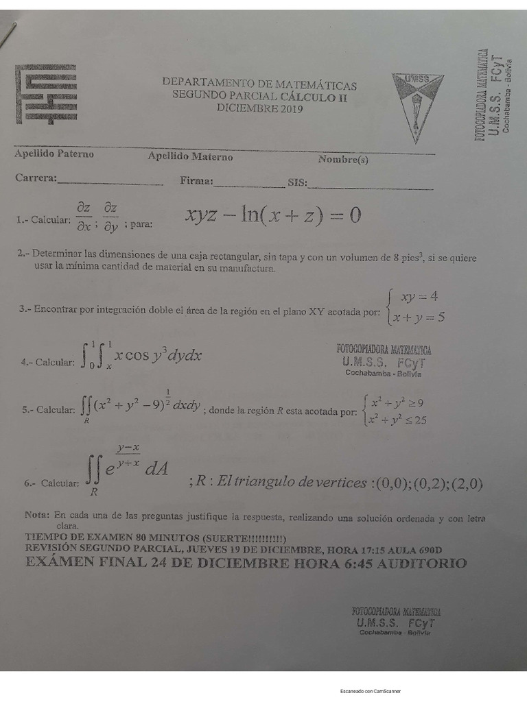 Exam Pasados Bustillos | PDF