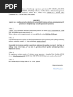 Interni Akt-Primjer Fiskalizacija | PDF