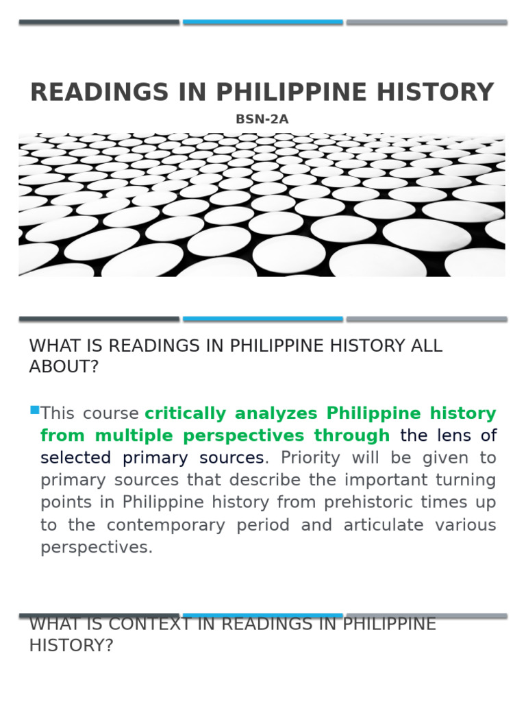 Philippine History Course Overview | PDF