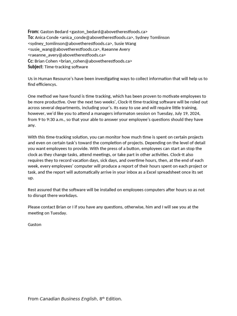 Grammar and Punctuation Assignment 4 COMM 100 | PDF