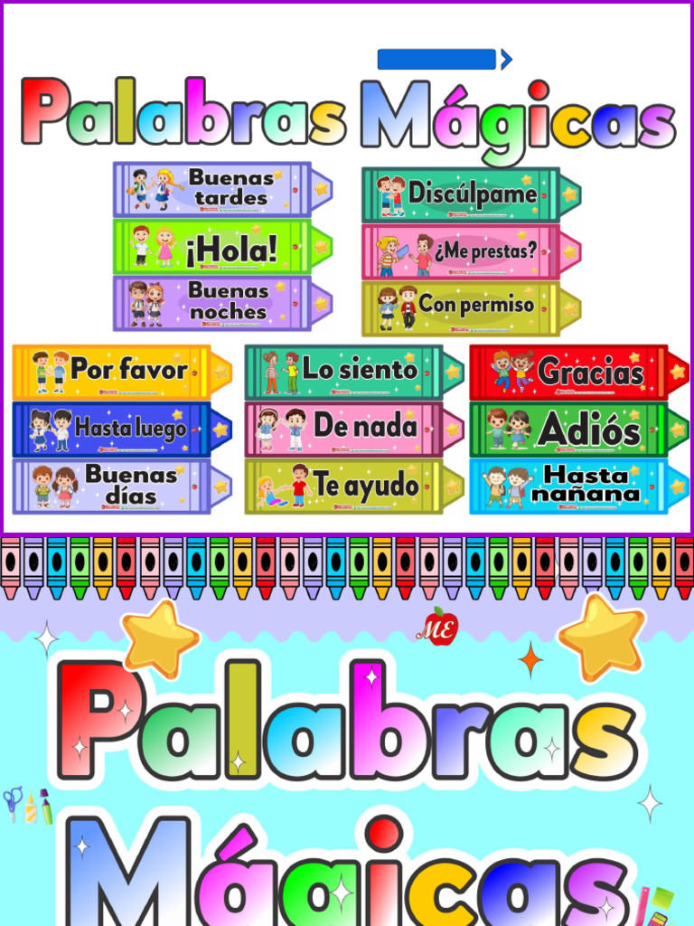 Palabras Mágicas para Niños para Imprimir | PDF