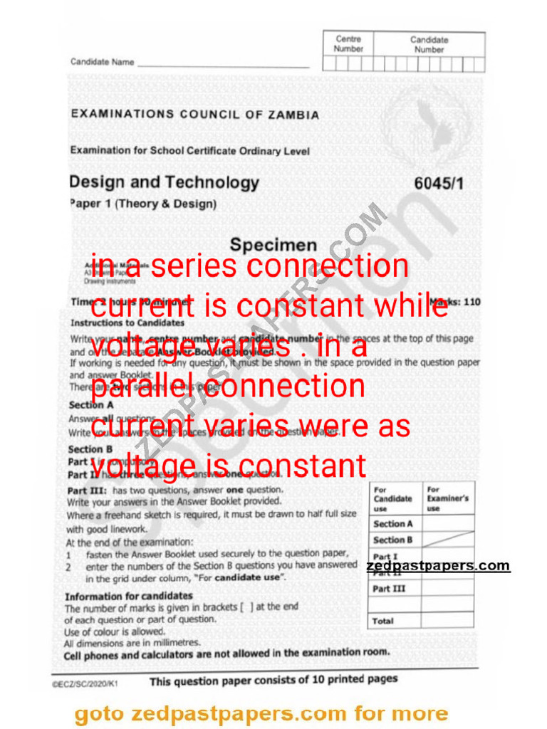 g12 DT 2020 Specimen | PDF