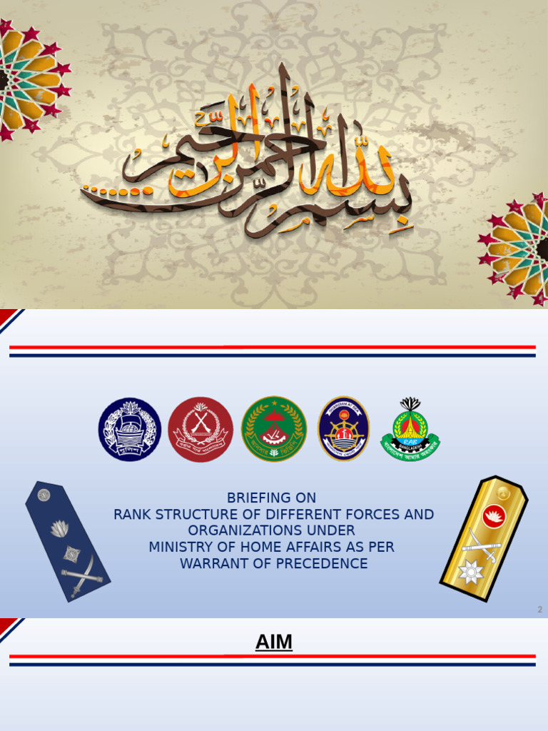 MOHA Rank and Pay | PDF | Lieutenant | Commander