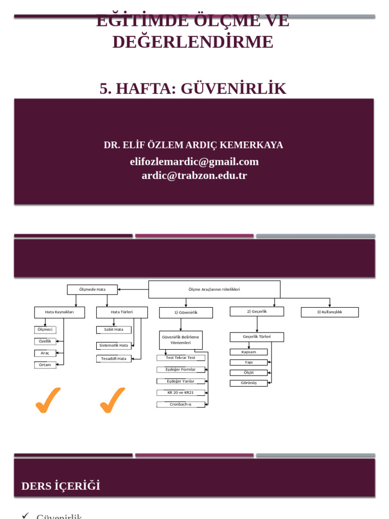 5. Hafta Sunumu Güvenirlik | PDF