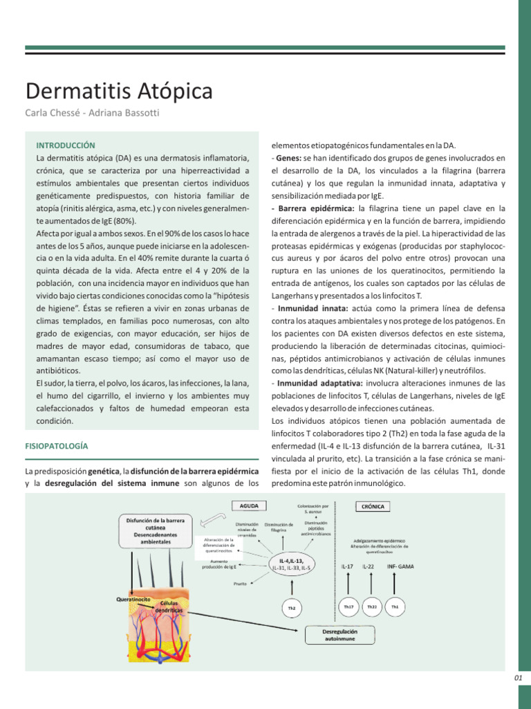 DERMATOLOGIA - Dermatitis Atópica | PDF | Sistema inmune | Inmunología