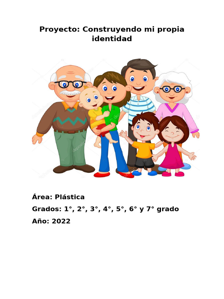 Proyecto Construyendo Mi Propia Identidad | PDF