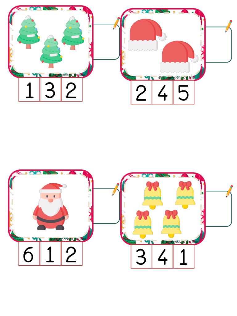 Conteo Elementos Navidad | PDF