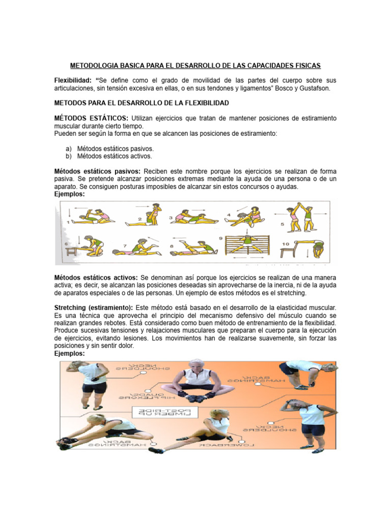 Capacidades F-Sicas B-Sicas y M-Todos para Su Desarrollo | PDF | Contracción muscular ...