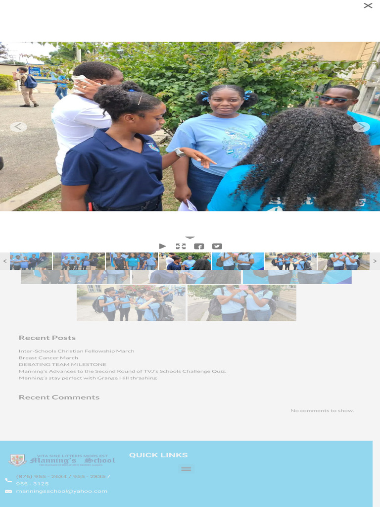Manning's School Latest News Updates | PDF