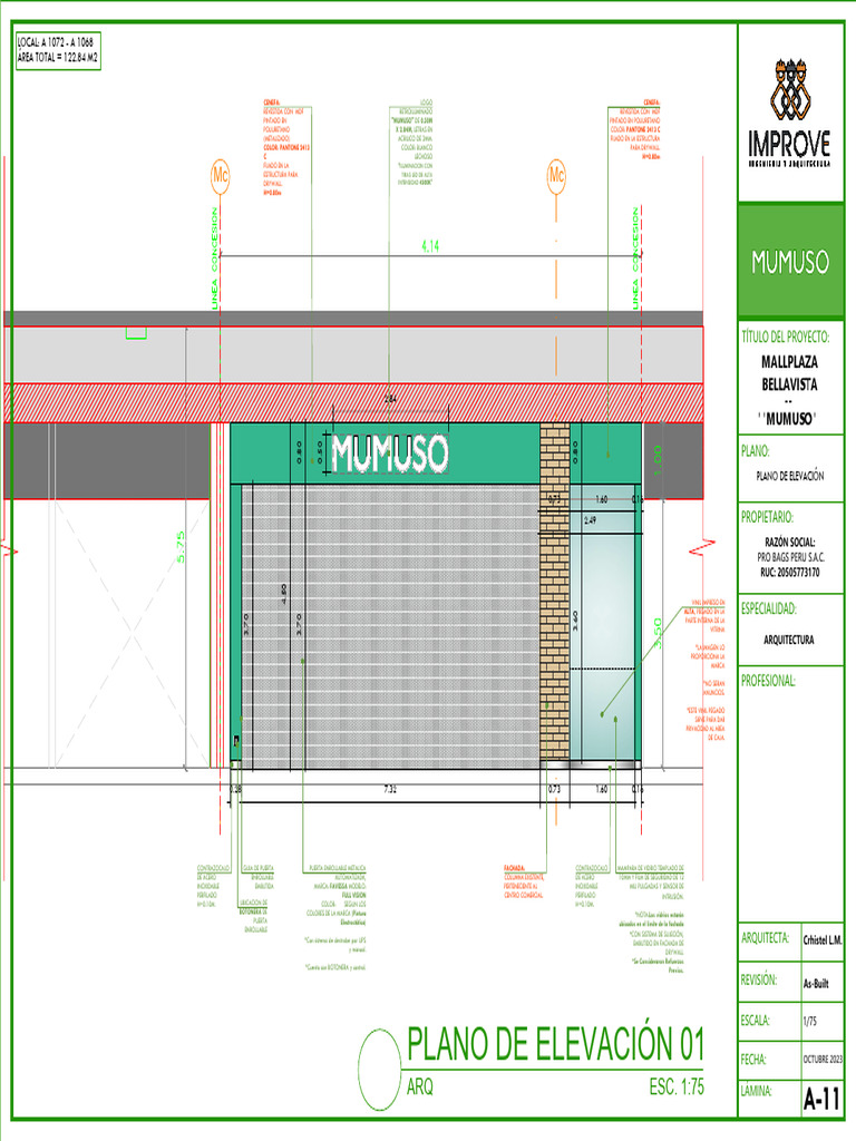 NUEVA FACHADA - MUMUSO - MallPlaza - Bellavista - V.03-Model | PDF