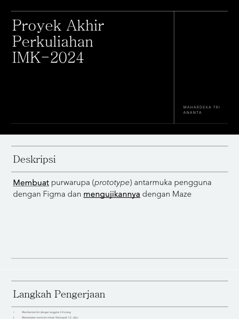 Proyek Akhir IMK | PDF