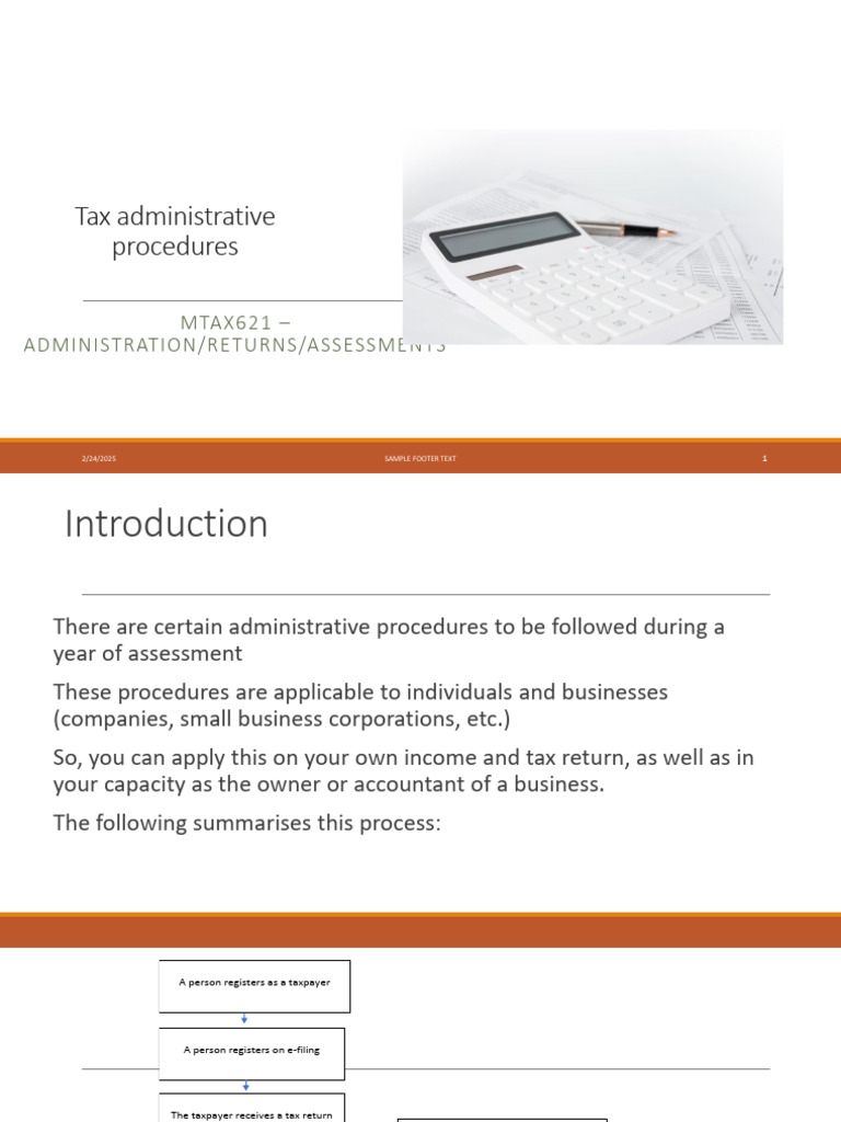 Tax Administrative Procedures | PDF | Taxes | Taxpayer