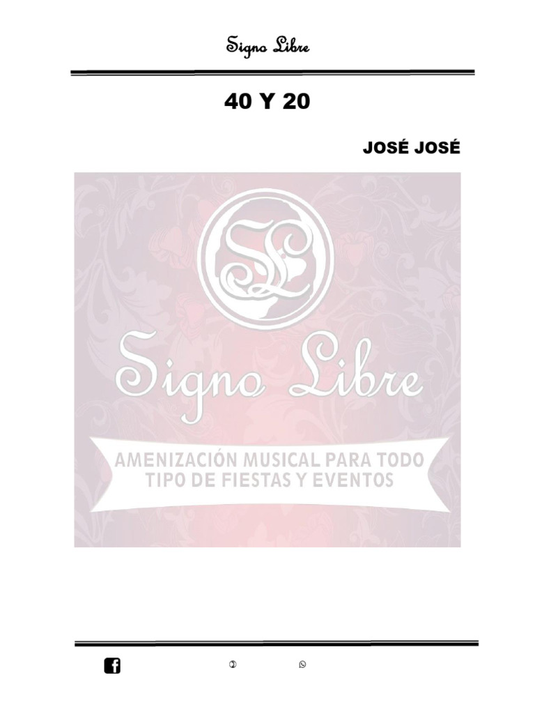 Signo Libre: José José | PDF