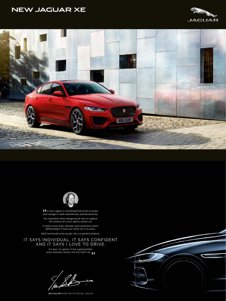New Jaguar XE Brochure | PDF | Turbocharger | Vehicle Technology