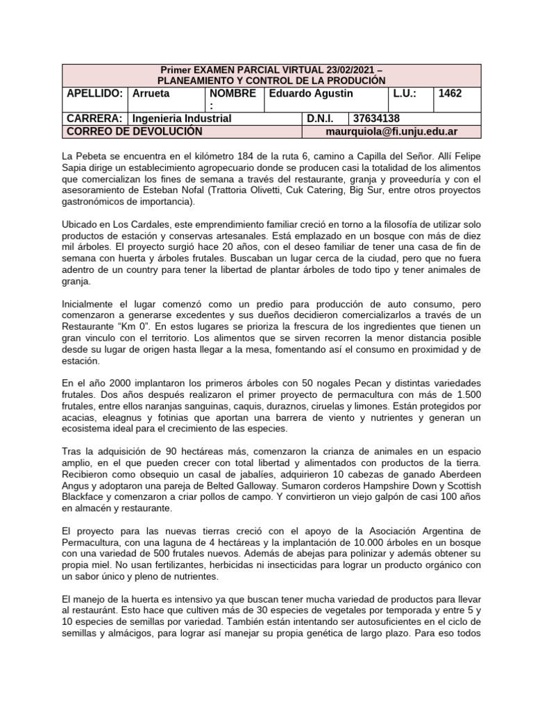 La Pebeta: Granja y Restaurante Orgánico | PDF | Business | Producto ...