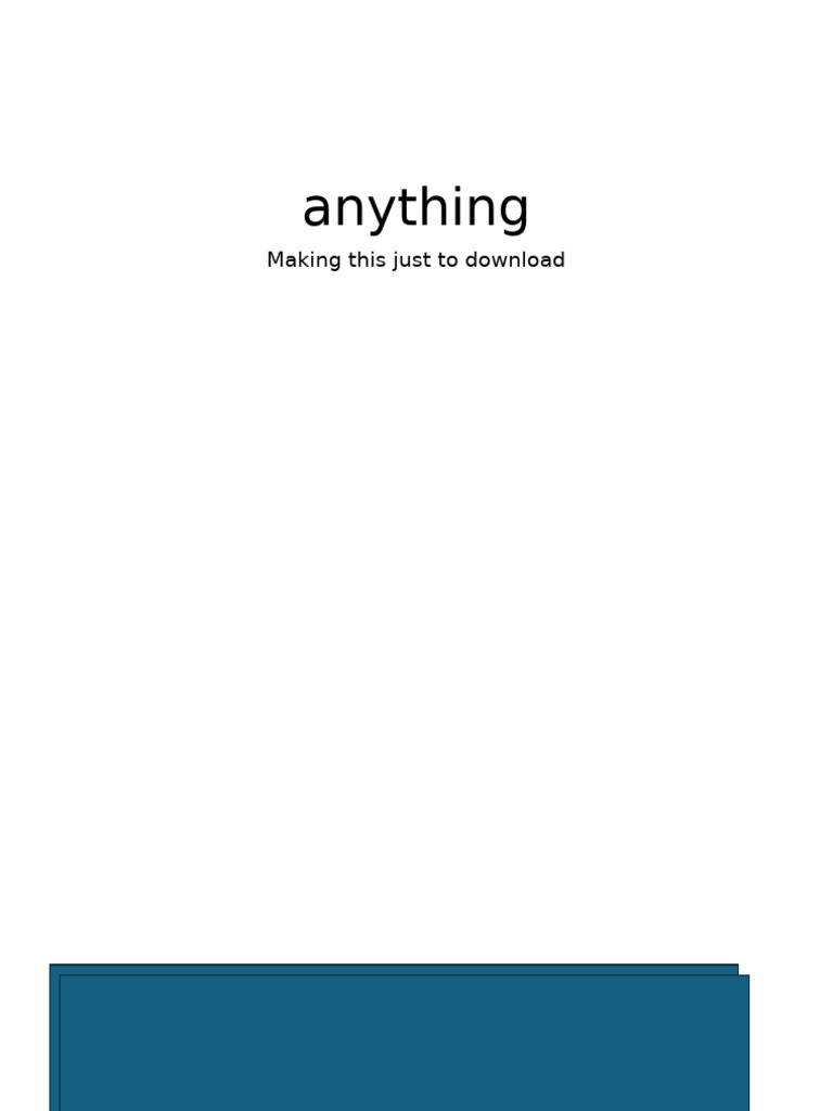 Anything | PDF