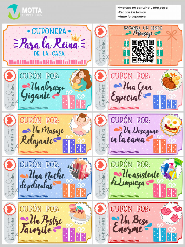 Cuponera Día de Las Madres Powerpoint | PDF