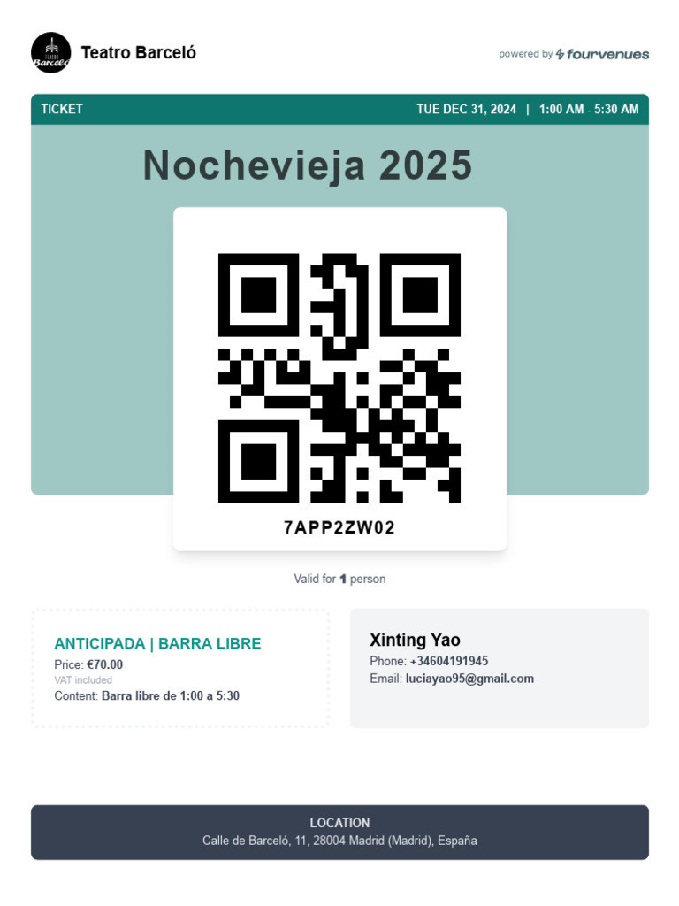Nochevieja 2025 | PDF