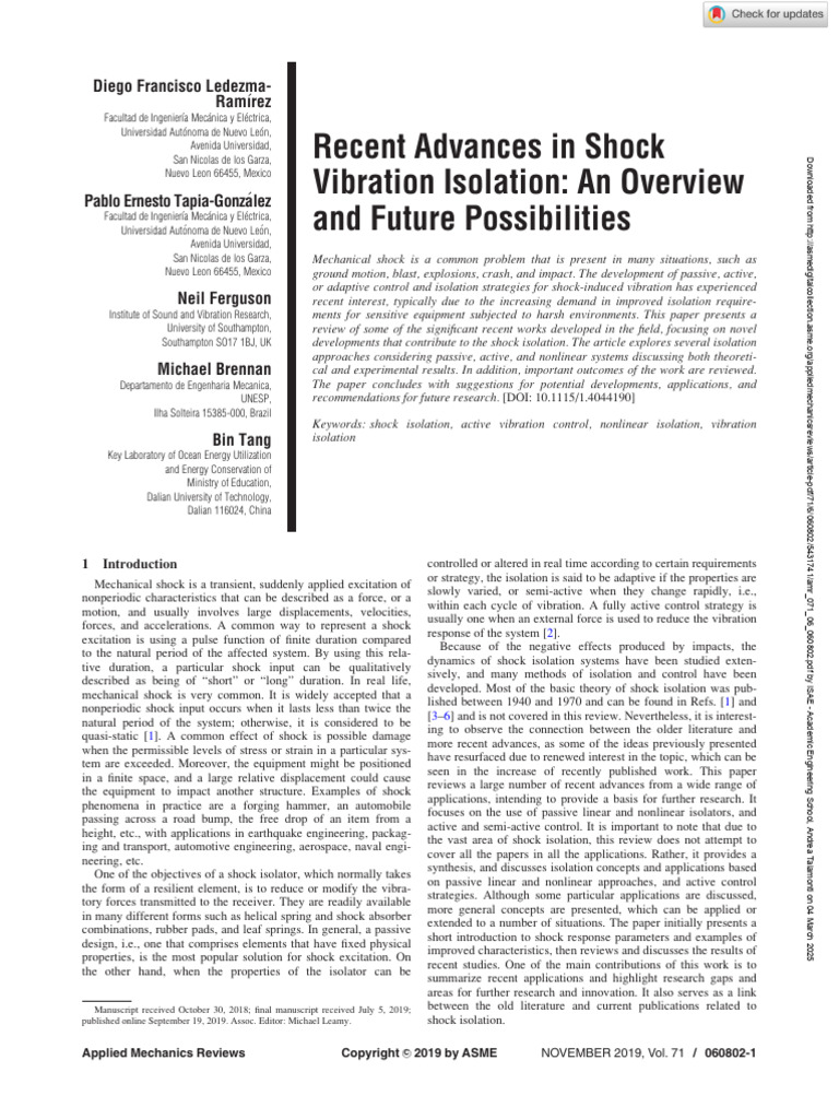 Recent Advances in Shock Vibration Isolation_An Overvie and Future ...