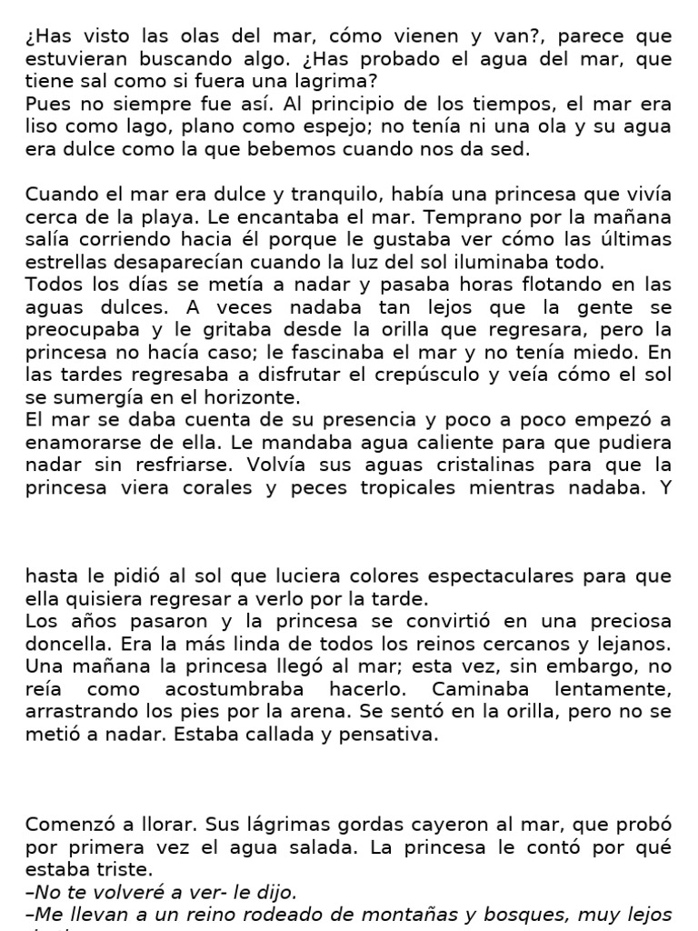 Cuando El Mar Aprendió A Llorar | PDF