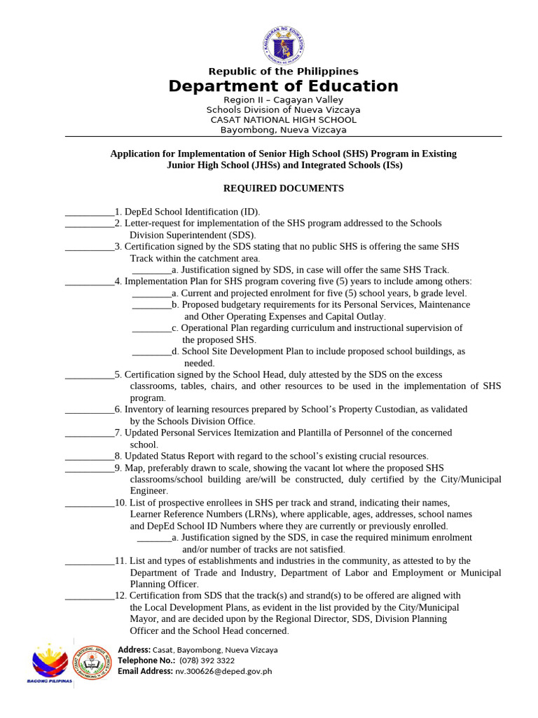 CNHS SHS Proposal 2023 2024 Abm | PDF
