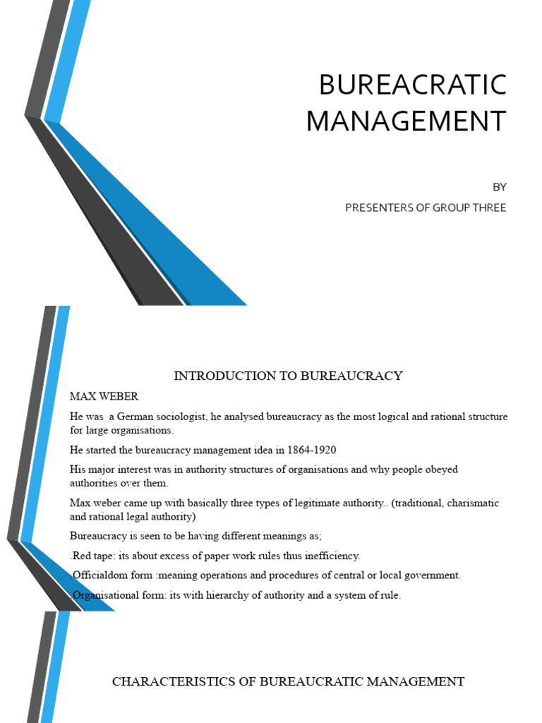 Understanding Bureaucratic Management | PDF | Bureaucracy | Business