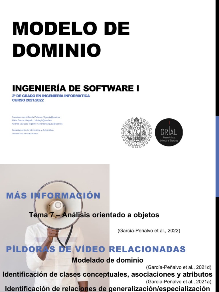Modelo de Dominio-2022 | PDF | Software | Ingeniería de software