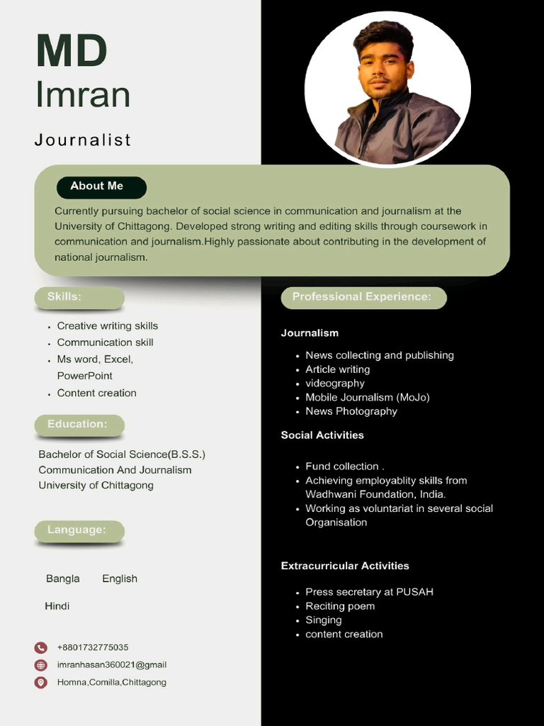 CV, Md. Imran | PDF
