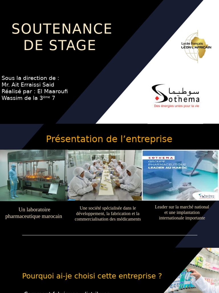 Soutenance de Stage | PDF