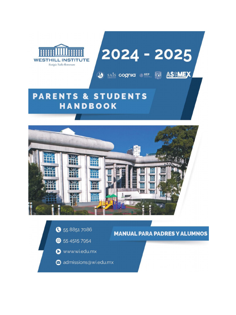 Westhill Institute Parent-Student Handbook 2024-2025 | PDF | Curriculum ...