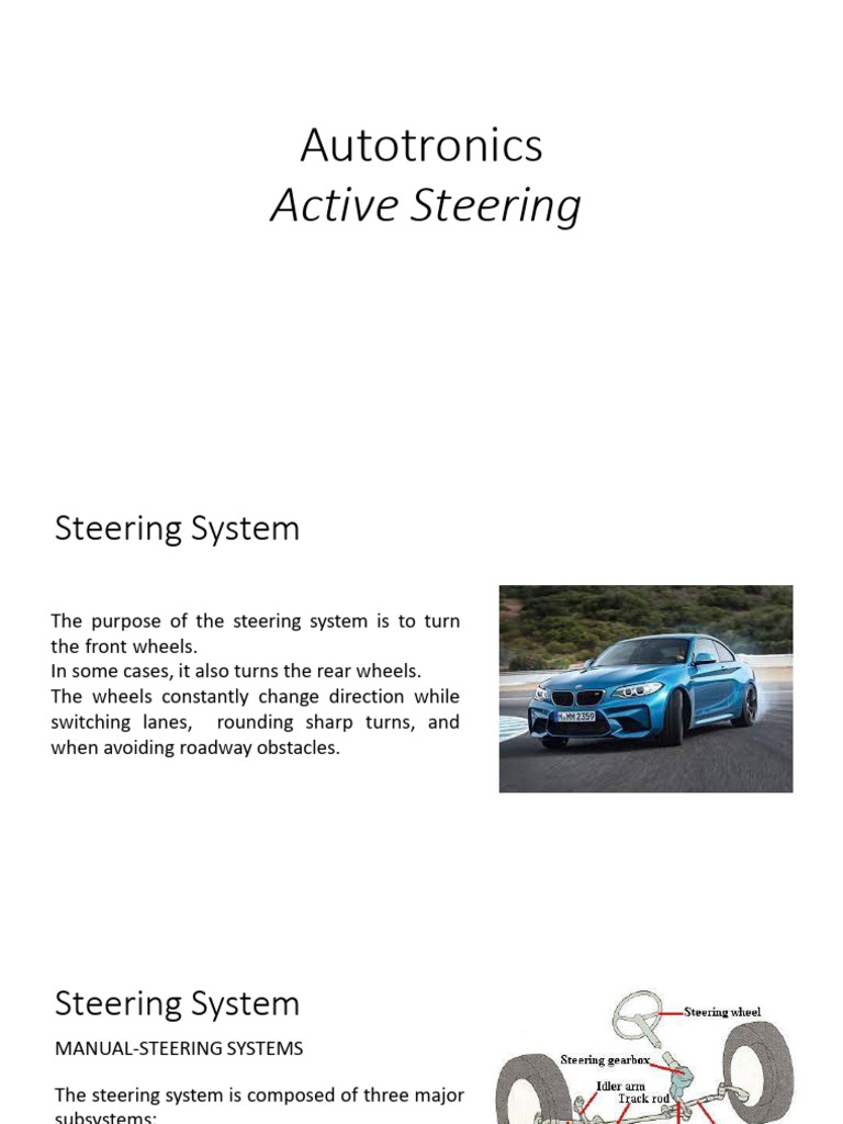 Active Steering | PDF | Steering | Gear