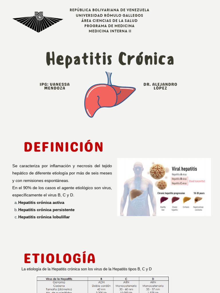 HEPATITIS CRONICA | PDF | Hepatitis | Transaminasa