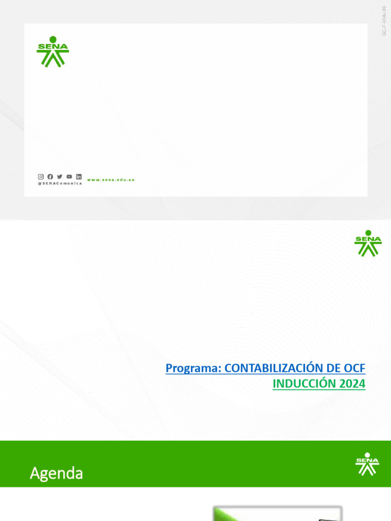 Inducción Contabilización de Ocf | PDF | Plan de estudios | Aprendizaje