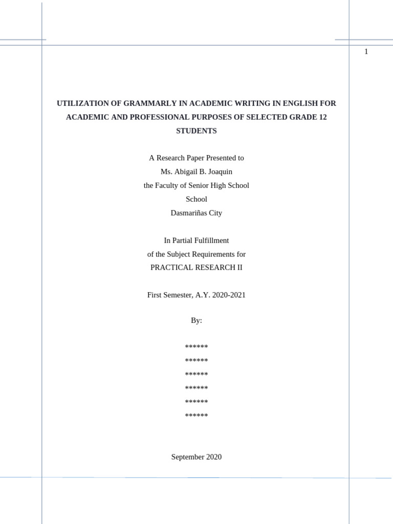 Sample Research Paper Chapter 1 5 | PDF | Survey Methodology | Statistics